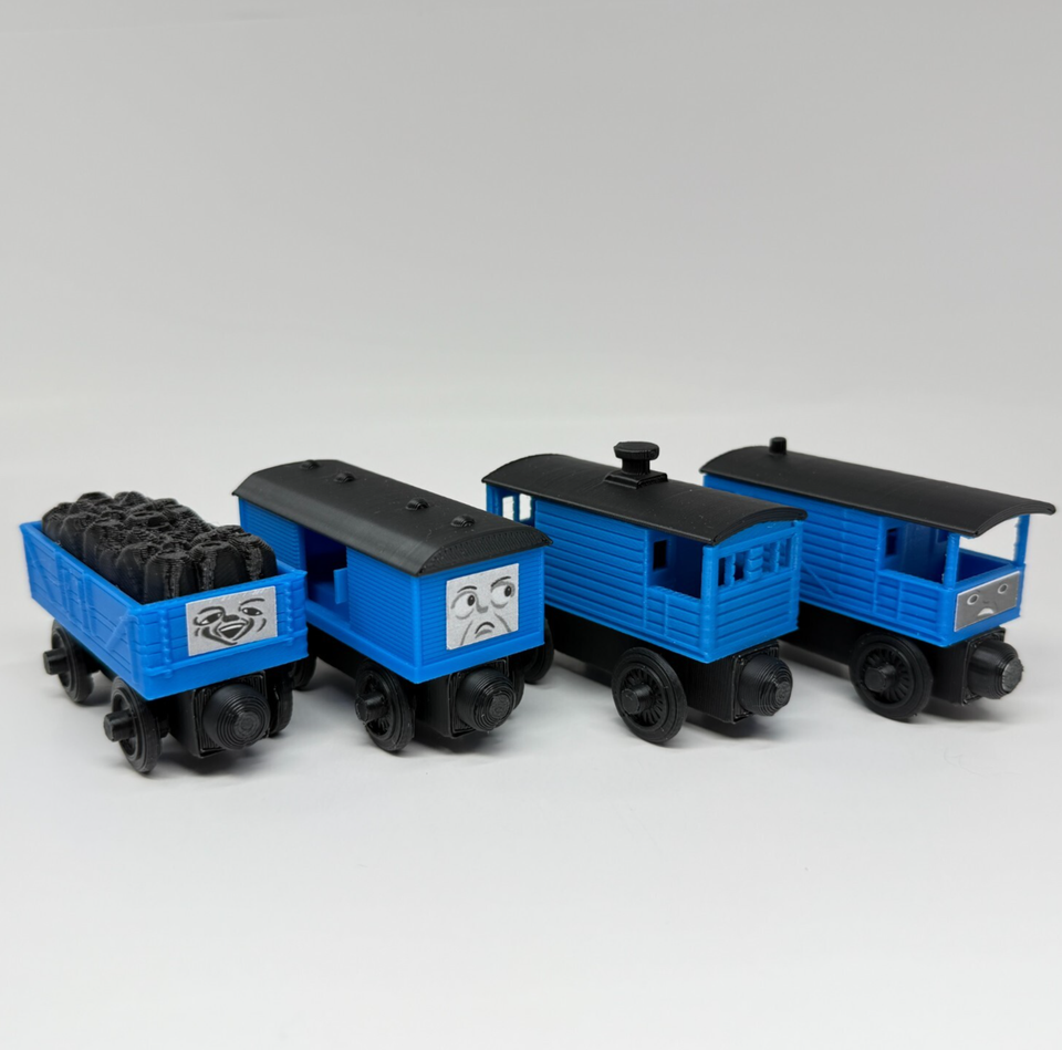 Wooden Railway Breakvan Caboose Cargo Train Custom Made for Thomas ...