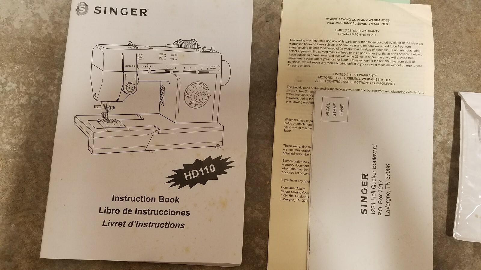 Singer HD 110 Sewing Machine | eBay