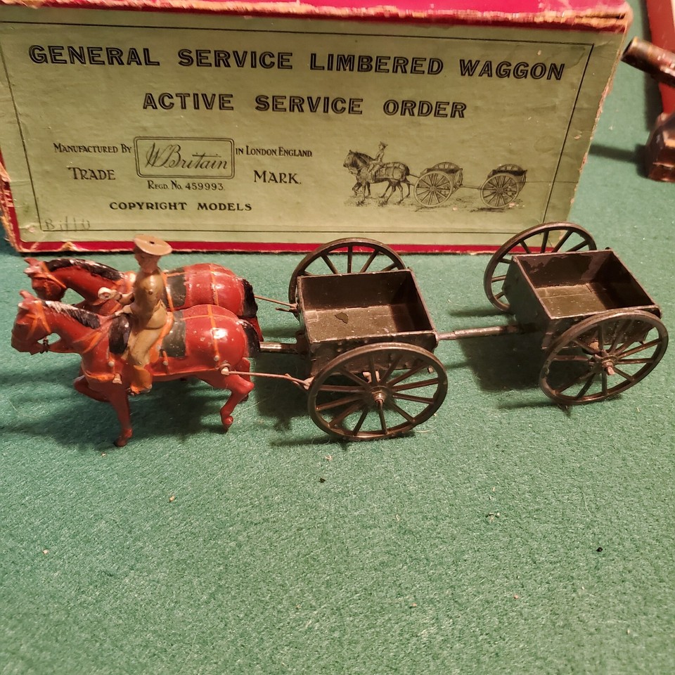 Britains Pre-War (1934) Set 1331 General Service Limbered Waggon | eBay