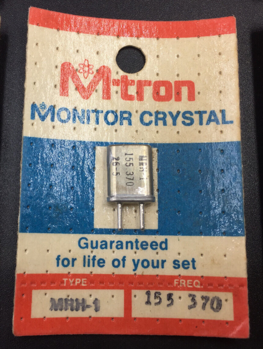 M-Tron Monitor Radio Scanner Crystal HC-25/U MRH 1 MRH-1 155.370 ...