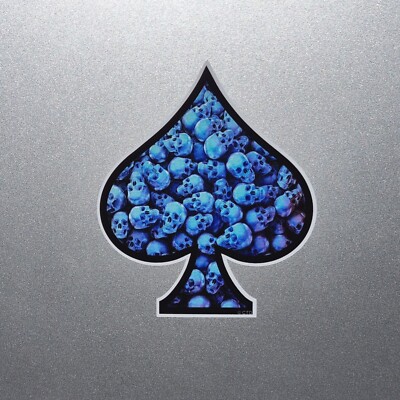 Pile of Skull Heads Ace of Spades Vinyl Sticker Decal For Car Van ...
