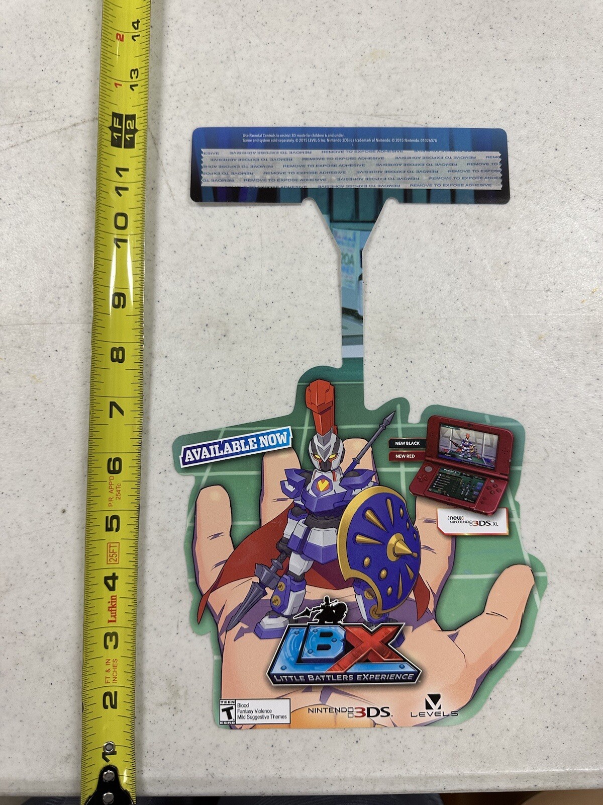 ⚡️Little Battlers Experience LBX 3DS New Store Display Hanger Dangler ...