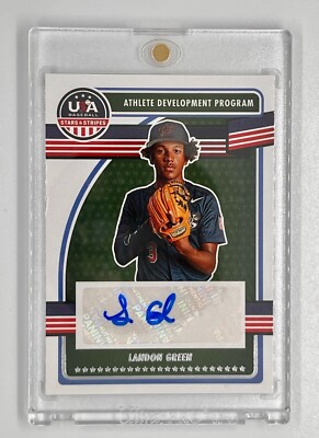 2023 PANINI USA STARS & STRIPES LANDON GREEN AUTO RC #ADPS-LG | eBay