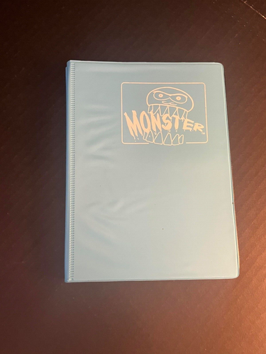MONSTER BINDER BLUE 4 POCKET TRADING CARD ALBUM | eBay