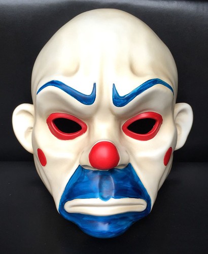 Batman Joker Clown Mask Bank Robber Masks The Dark Knight Scale Resin ...