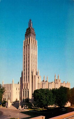 Postcard Oklahoma Unposted Boston Avenue Methodist Church Modernist | eBay