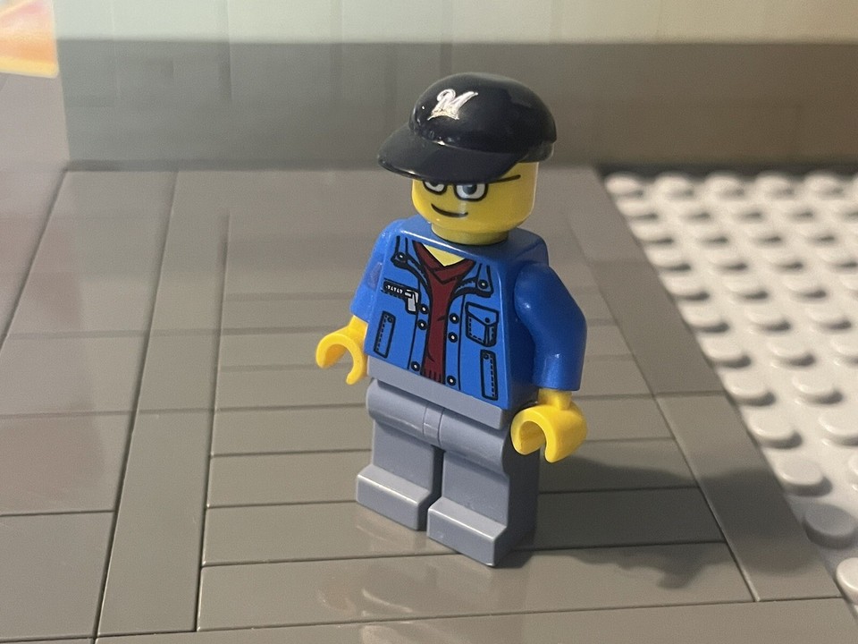 custom printed lego milwaulkee brewers hat fitted MiniFigure Hat Piece ...