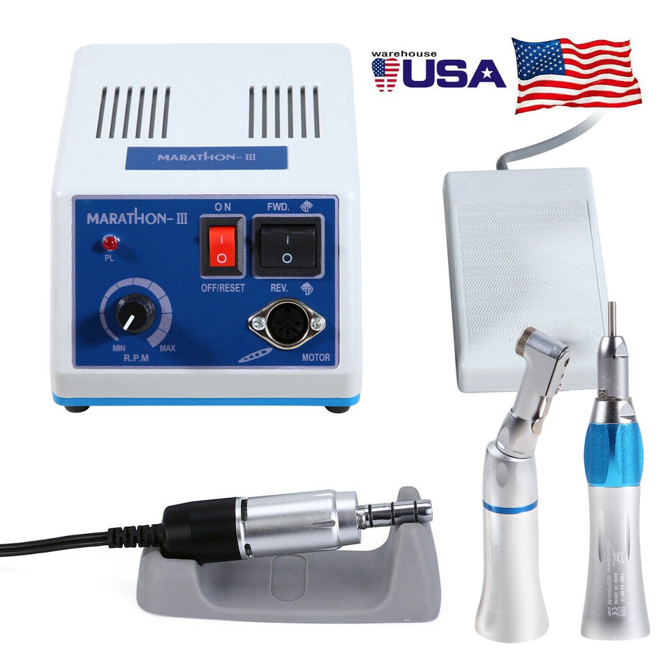 Dental Lab Marathon Micro Motor 35KRPM N3/Straight Contra Angle ...