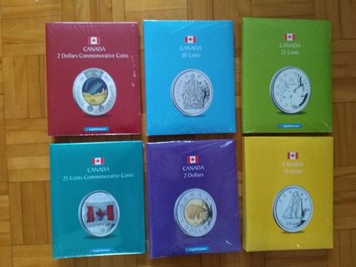 Lot of 6 Brand New Lighthouse Kaskade CDN Coin Collector Albums, No ...