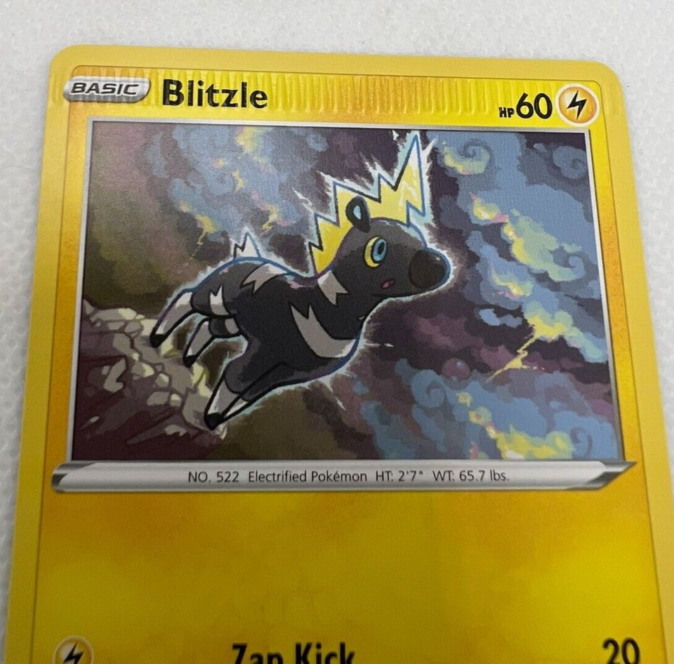Blitzle Pokemon error card fresh pull Blitzle RARE Impeccable 053/185 ...