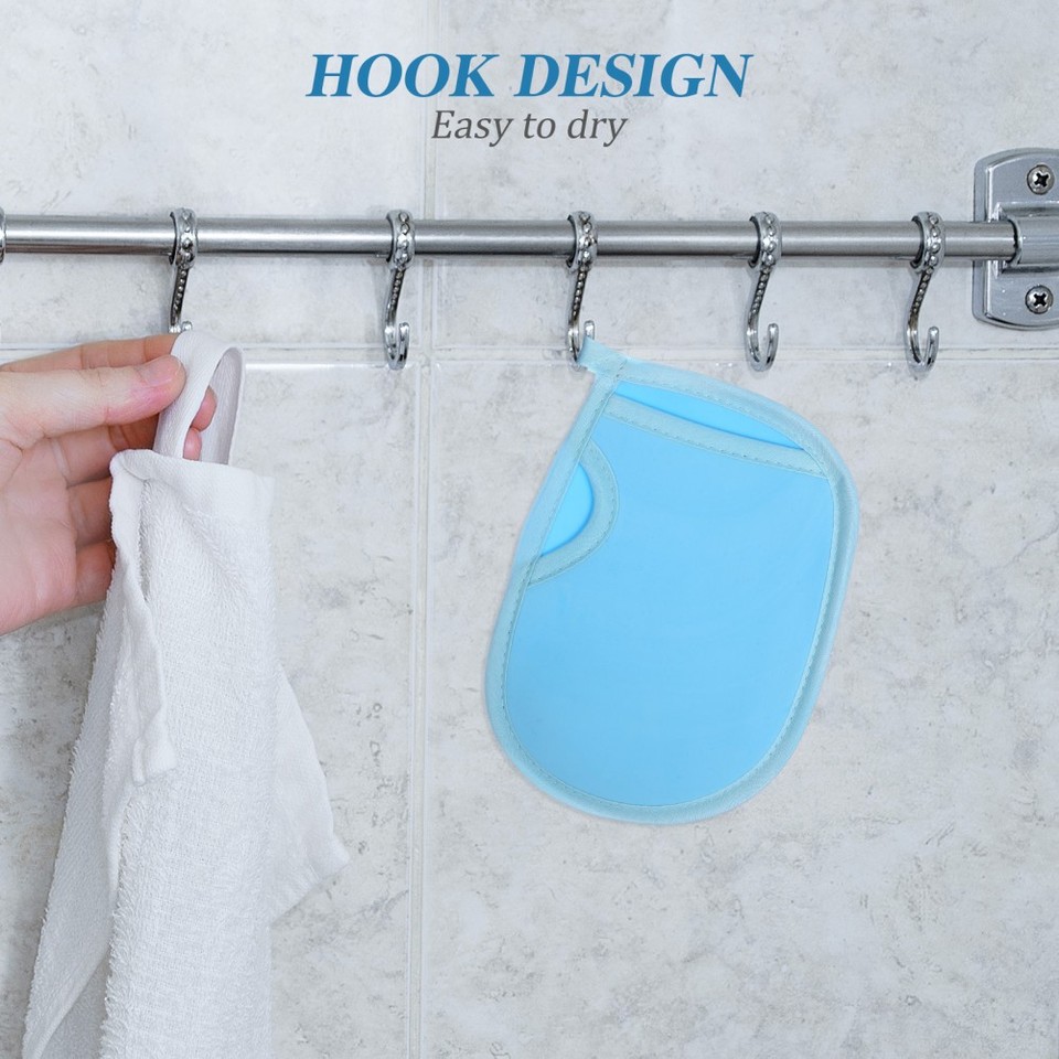 4Pcs Exfoliating Gloves Body Scrub Gloves Washable Exfoliating Mitt ...