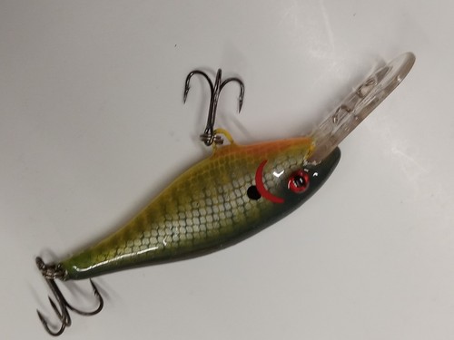 EV-296 ( USED ) Custom Painted Rapala Shad Rap SR7 Bluegill Pattern ...
