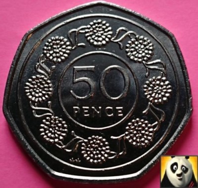 1988 GIBRALTAR 50p Fifty Pence Candytuft Flower AA Die Mark Unc Coin | eBay