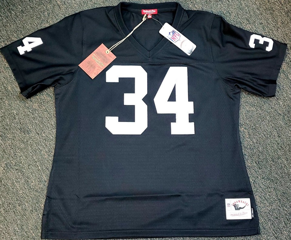 OAKLAND RAIDERS BO JACKSON #34 WOMENS MITCHELL & NESS LEGACY JERSEY LAS ...