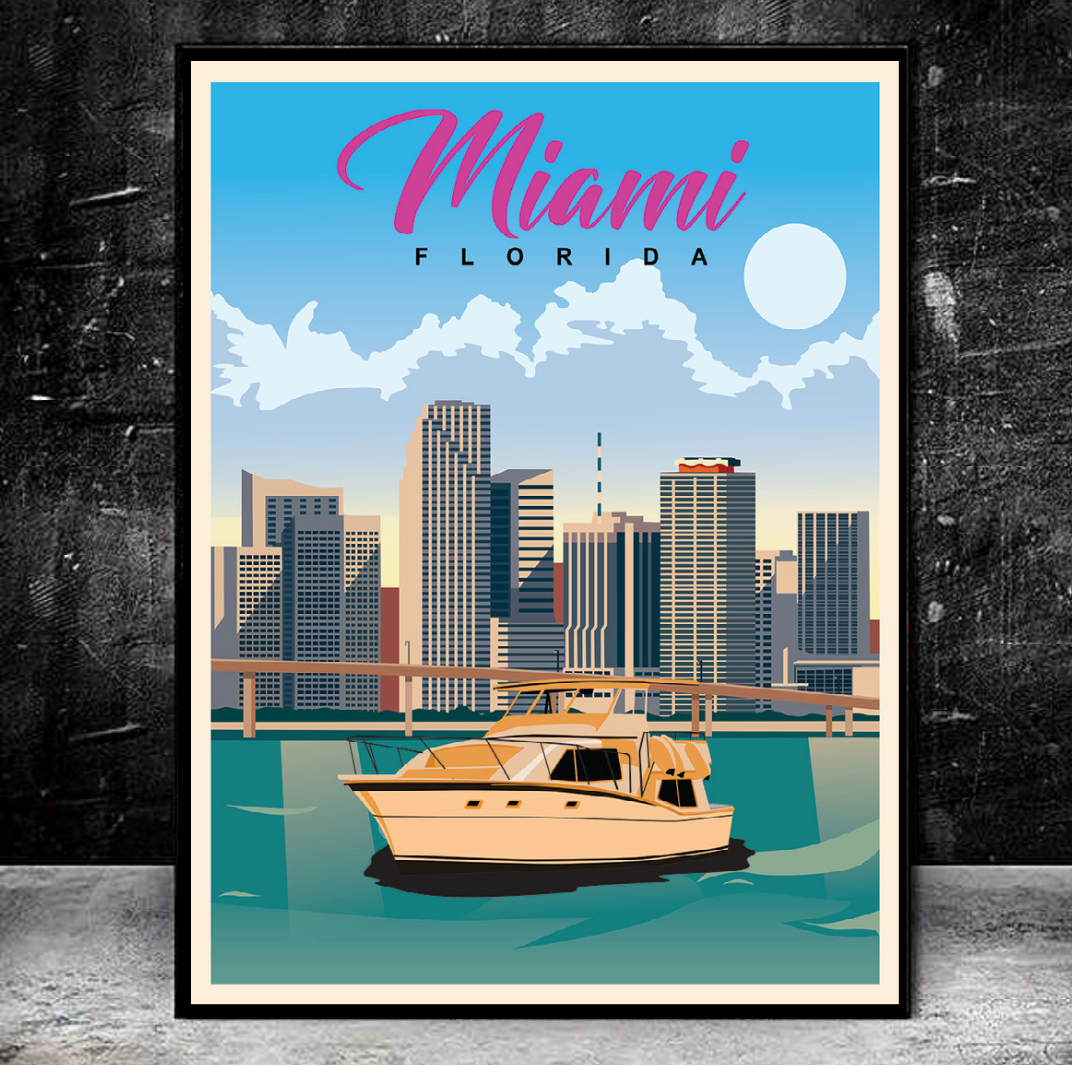 Miami Florida Posters Art On The Plaza Call To South Florida Artists