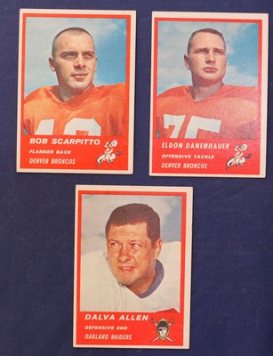 1963 Fleer Lot #65 Dalva Allen RC 84 Eldon Danenhauer 81 Bob Scarpitto ...