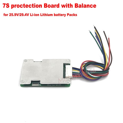 7S Lithium Li-ion 18650 Battery Packs BMS Protection Circuit PCB Board ...