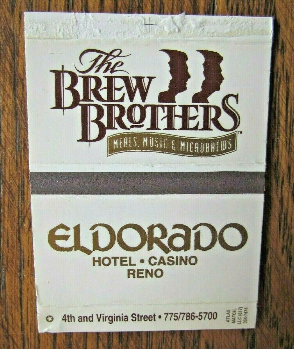 BREW BROTHERS MICROBREWERY (EL DORADO, RENO, NEVADA) BEER MATCHBOOK ...