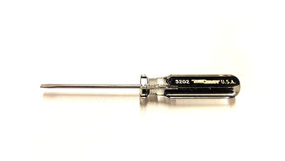 True Craft 5202 1/8" x 3" Round Cabinet Screwdriver #5202 *Made in the ...