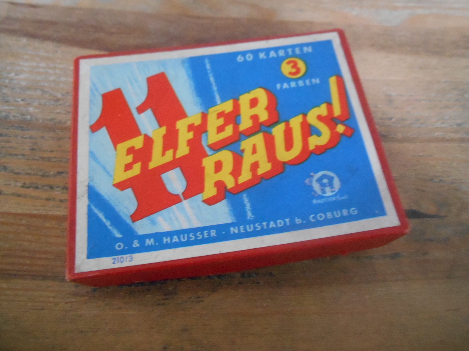 SPIEL 11 Elfer raus! 60 Karten / 3 Farben (ab ? J) O & M HAUSSER SPIELE ...