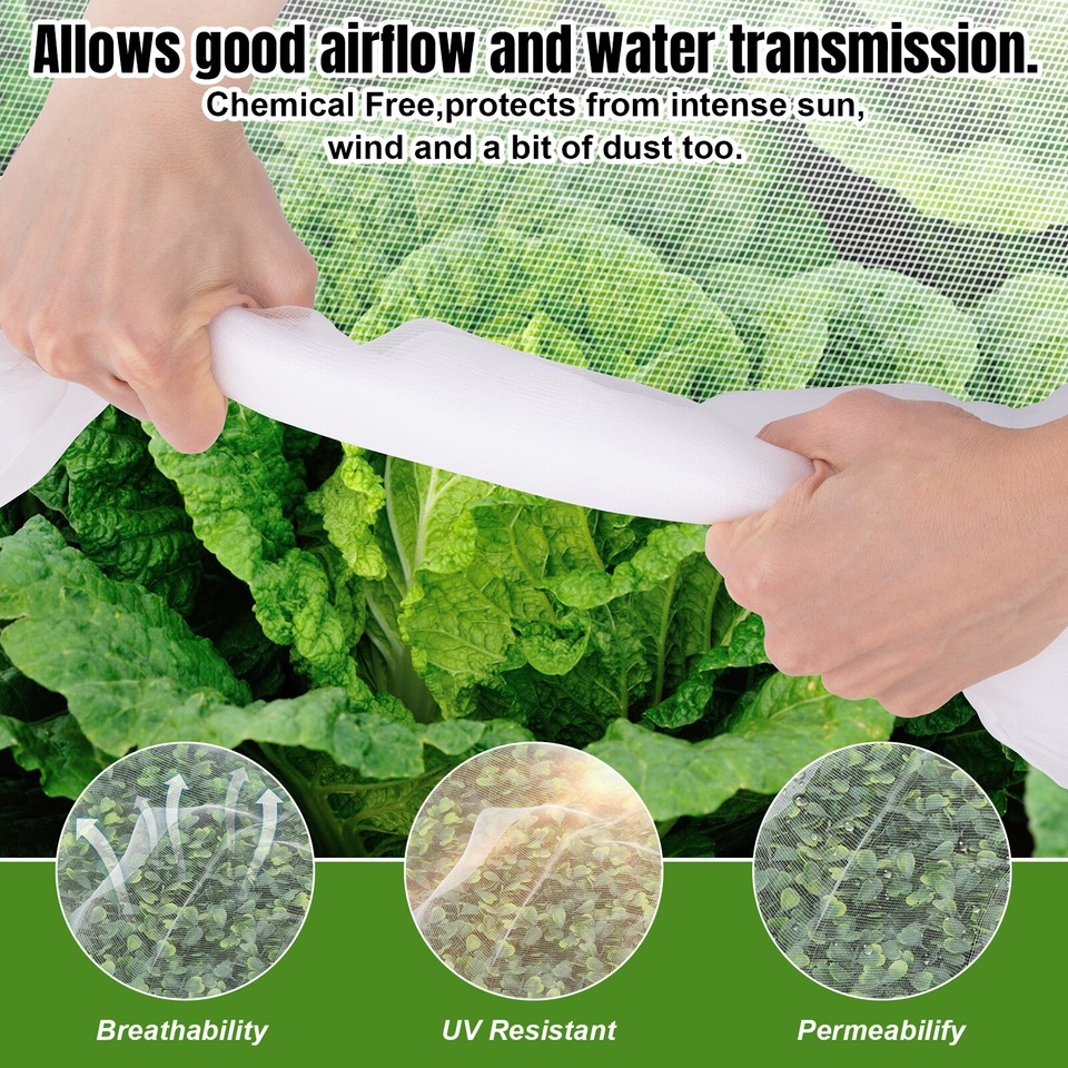 5/10M INSECT SCREEN NETTING NET Fine Woven 60Mesh Anti Butterfly Fly ...