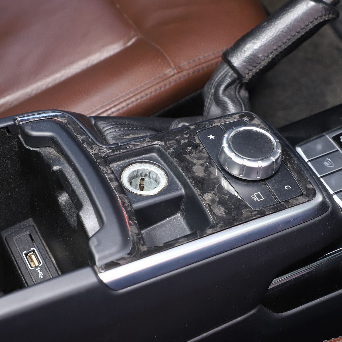 Forging Carbon Inner Center control mode panel For Benz G350 G500 G63 ...