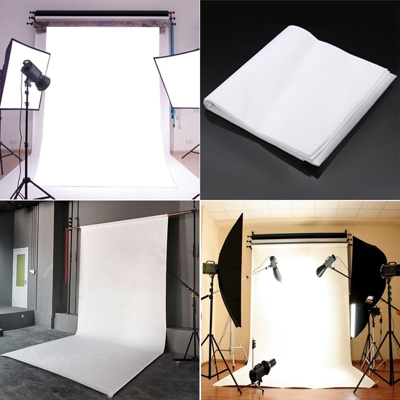 NEW Pure White Vinyl Photography Backdrop Cloth Studio Photo Background ...