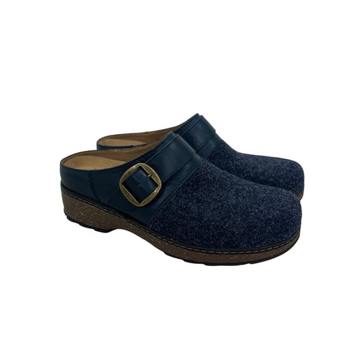 Earth Kulla2 Blue Wool Comfort Slip On Arch Support Mule Clogs Shoes ...