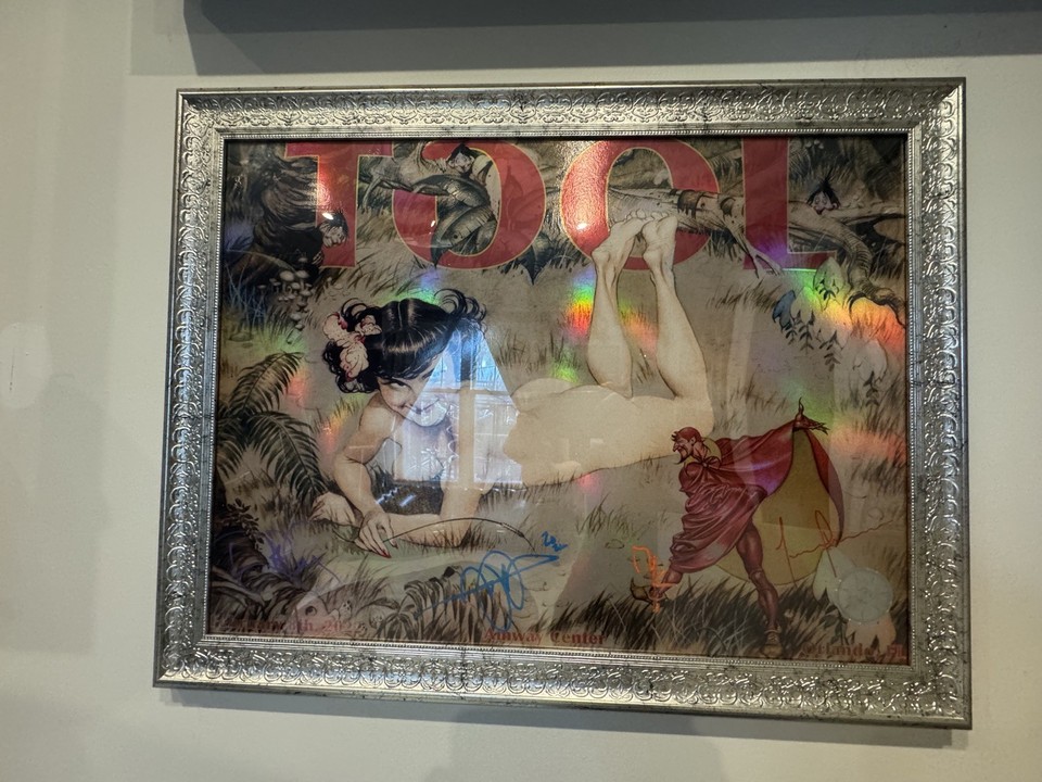 TOOL AUTOGRAPH poster Orlando 2022 Frank Frazetta Girl numbered ...