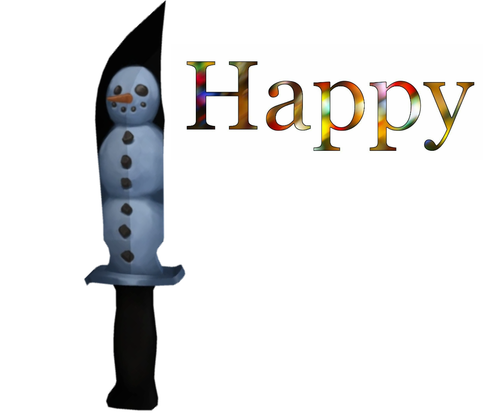 SNOWMAN 2021 KNIFE💙🤍MM2 ROBLOX UNCOMMON COLLECTIBLE💙🤍FAST DELIVERY | eBay