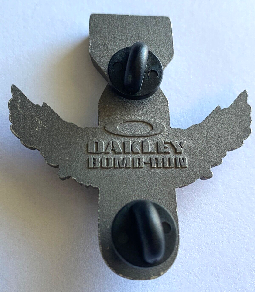 New Oakley Bomb Run Pin Skull Wing Torpedo Bomb Pin COLLECTORS! ULTRA ...
