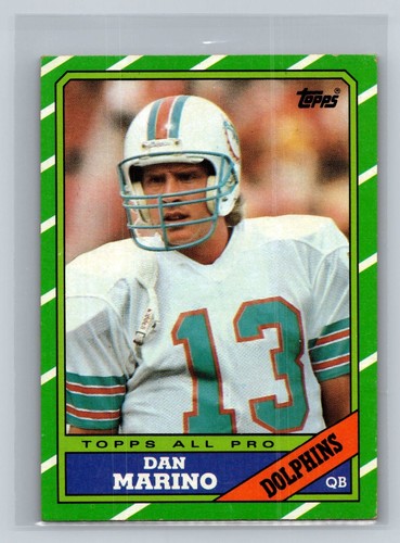 1986 Topps Dan Marino Card #45 Miami Dolphins NFL HOF | eBay