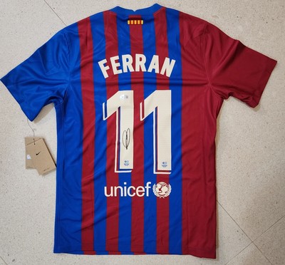 Ferran Torres Signed Nike Barcelona Jersey Spain BAS Beckett Witness | eBay