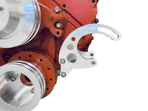 Small Block Chevy Alternator & Power steering Brackets Camel Hump Heads ...