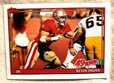 1991 TOPPS 49ERS /KEVIN FAGAN FOOTBALL CARD #80 | eBay