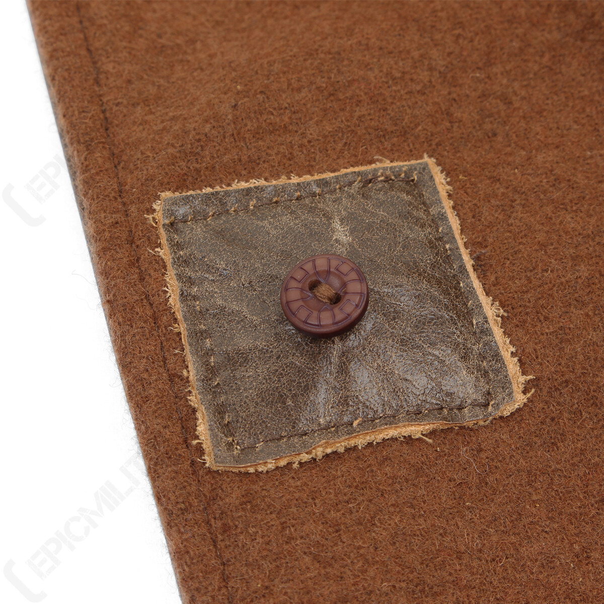 British WW1 Repro Brown Leather Jerkin - UK Army Reenactor Coat Jacket ...