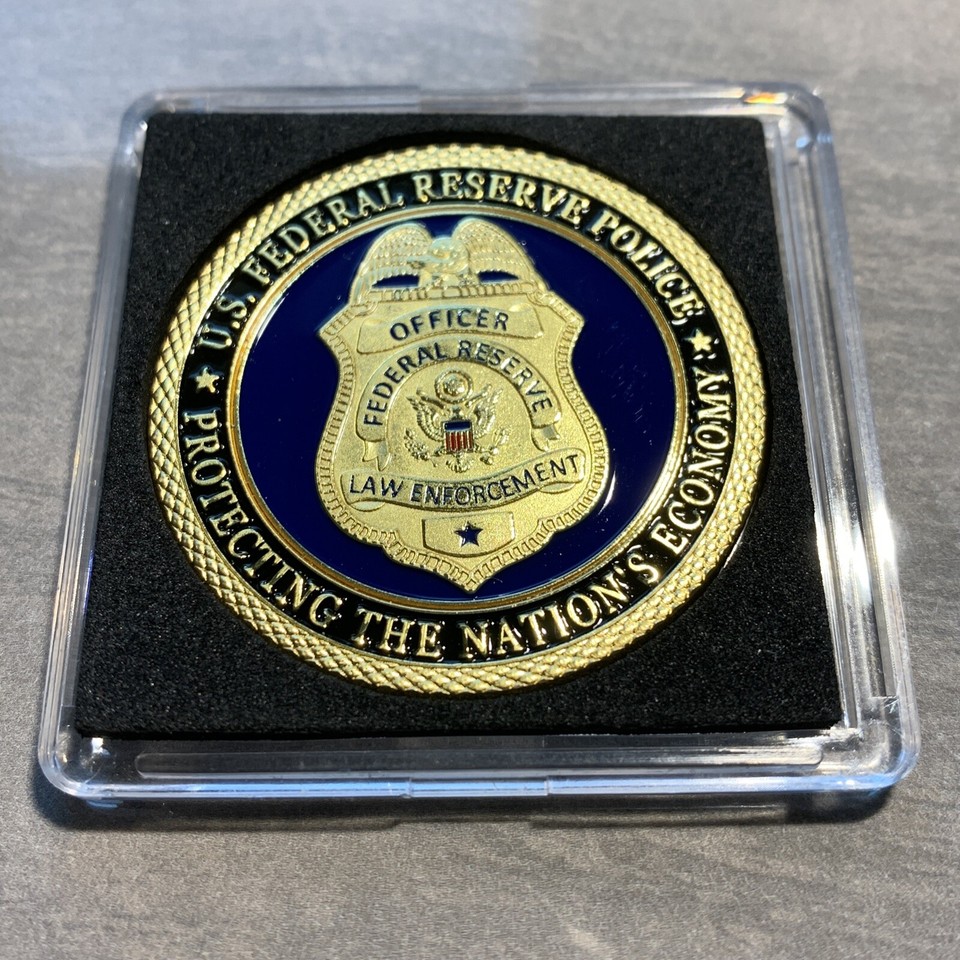 United States FEDERAL RESERVE POLICE LAW ENFORCEMENT Challenge Coin ...