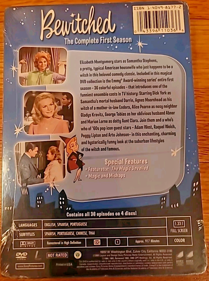 Bewitched: Complete First Season (DVD) Brand New 43396110366| eBay