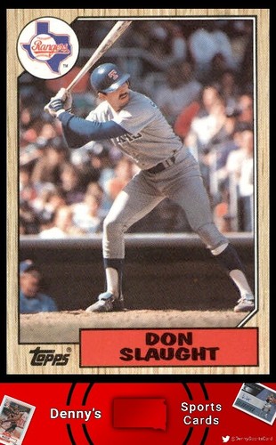 1987 Topps #308 Don Slaught Texas Rangers Baseball Card | eBay