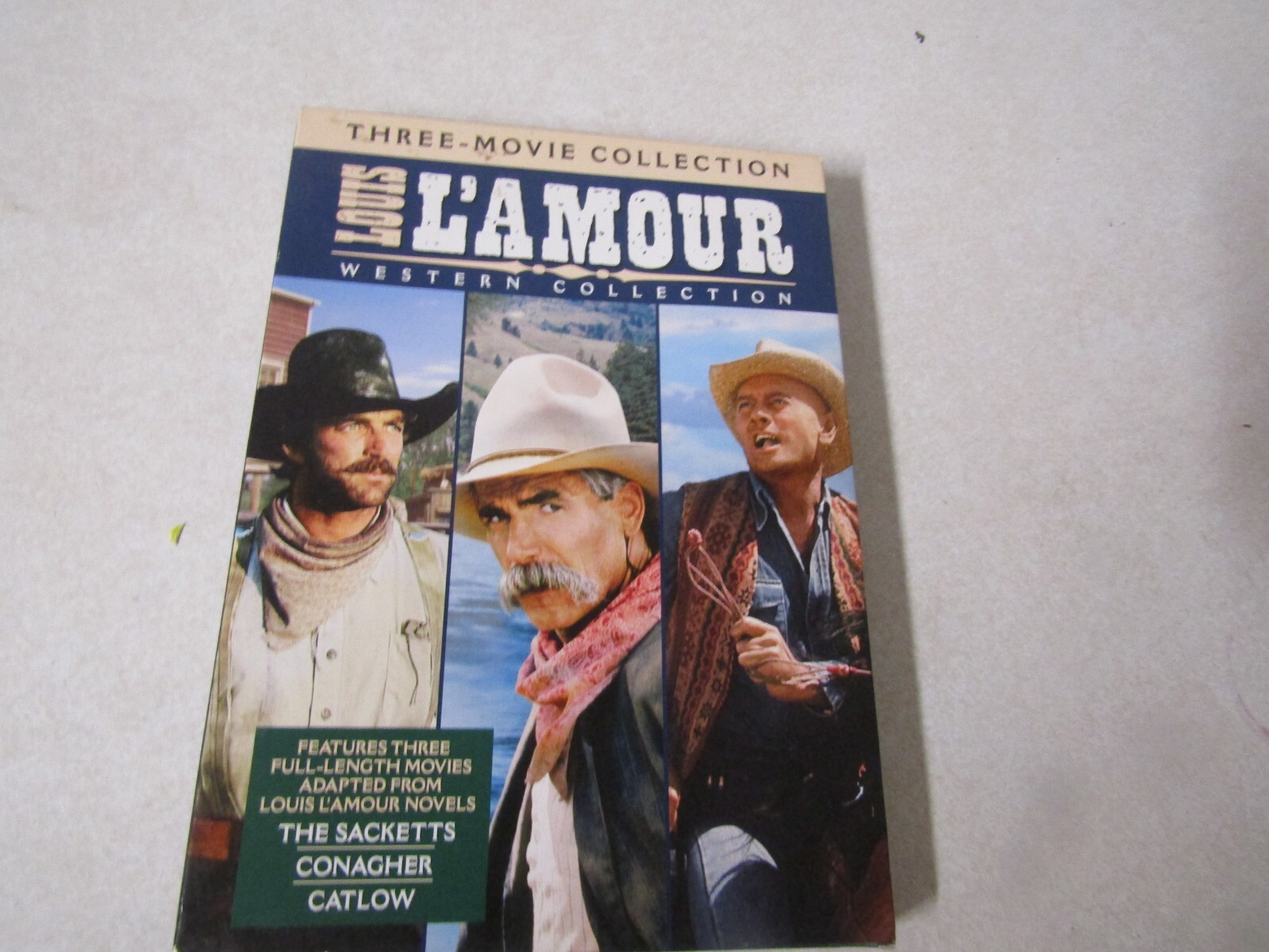 DVD MOVIE THREE FILM COLLECTION LOUIS LAMOUR WESTERN SACKETTS CONAGHER ...