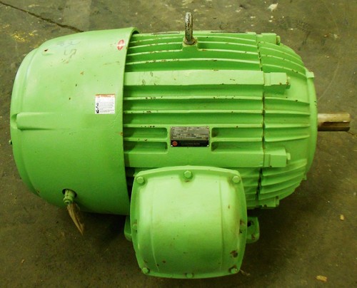 US ELECTRICAL MOTOR 125 HP, 3 PH, 444TS FRAME, 460 VOLTS, 3561 RPM, ID ...