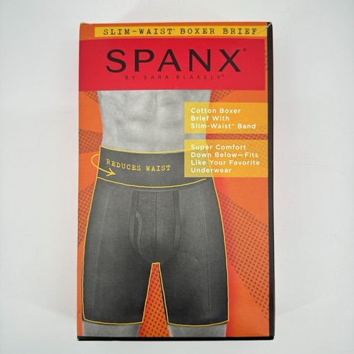 Spanx by Sara Blakey Men’s Slim Waist Boxer Brief Black Size 2XL NIB | eBay