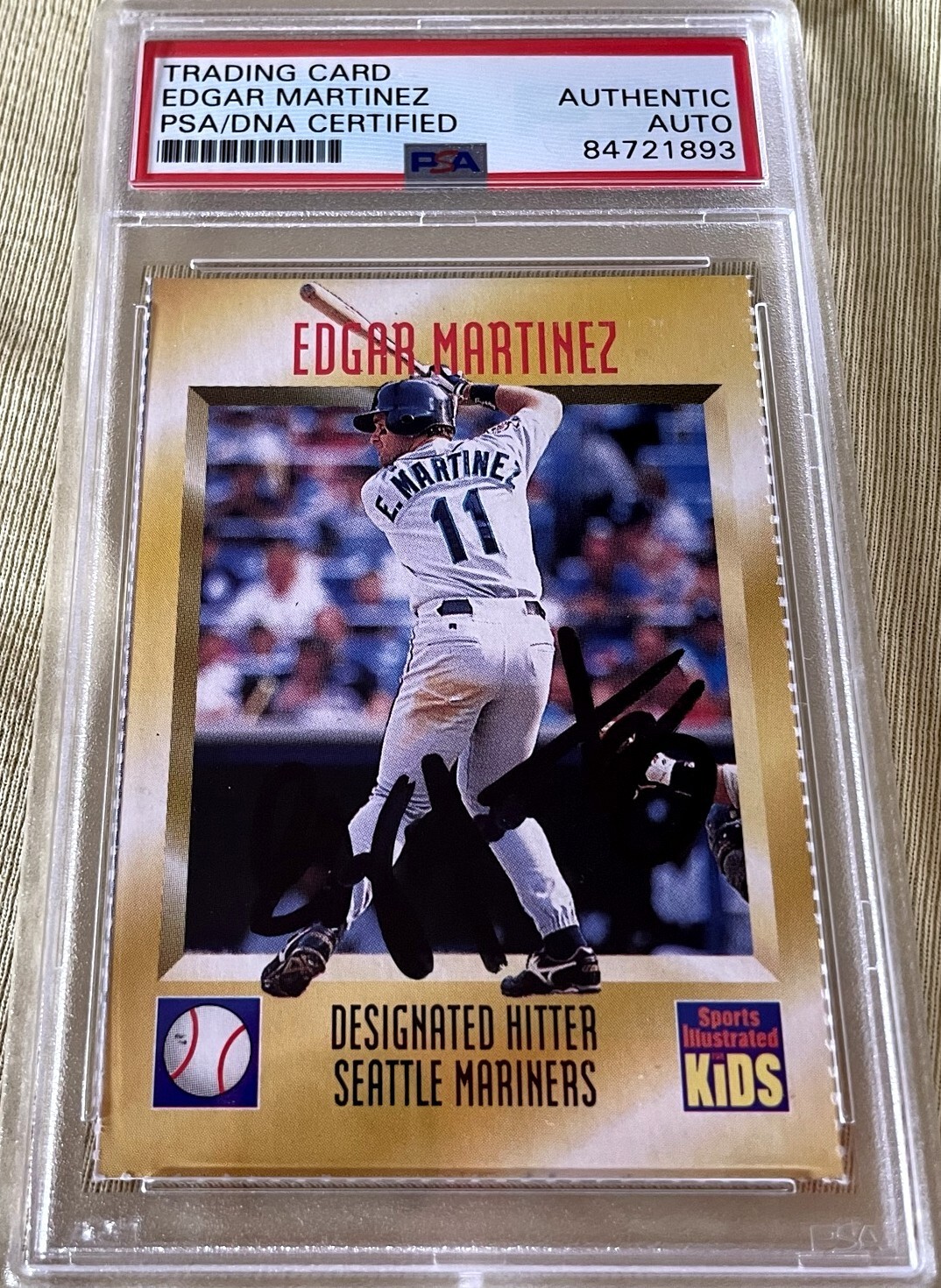 Edgar Martinez signed autograph 1995 Sports Illustrated for Kids SI ...