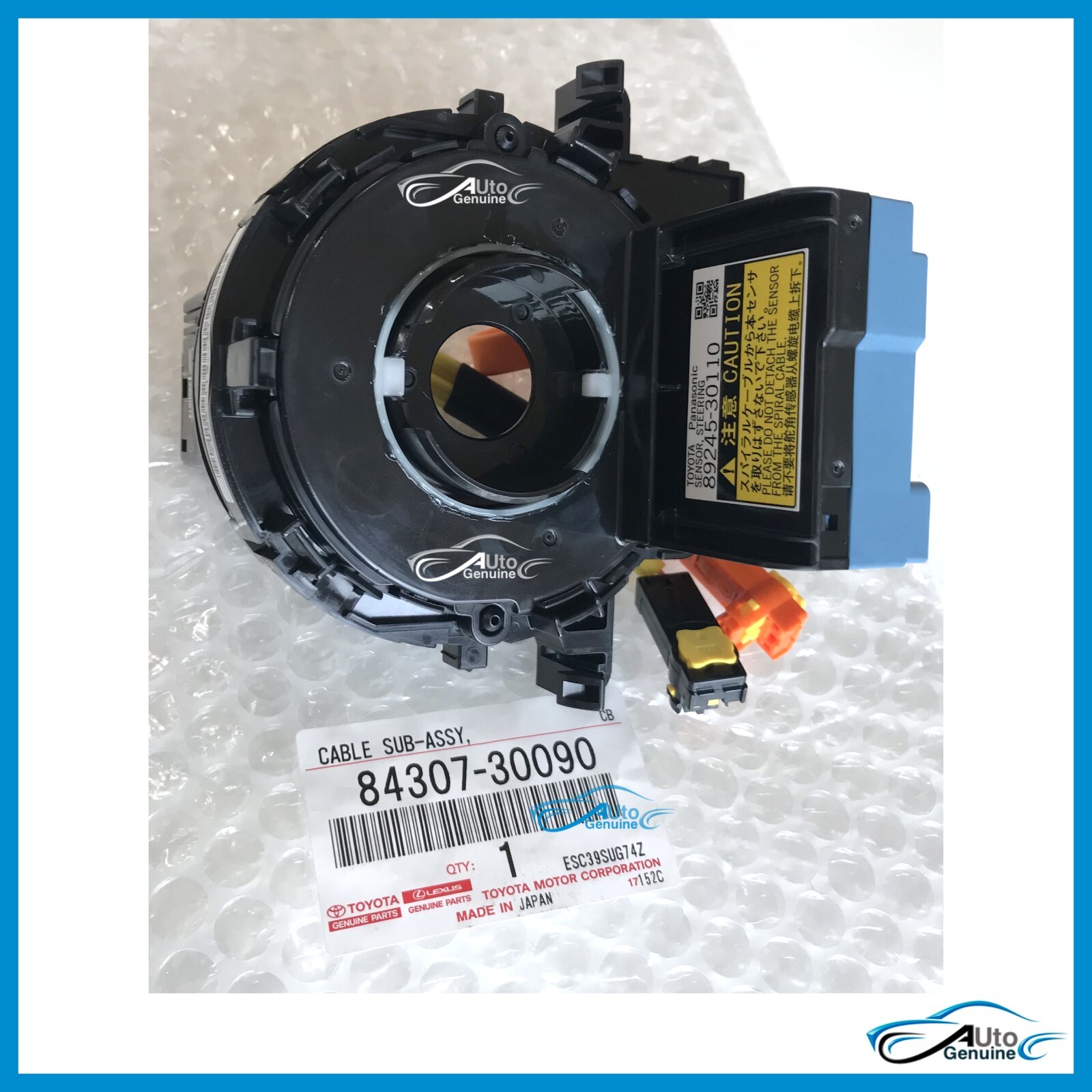 New Genuine Toyota 84307-30090CABLE SUB-ASSY, SPIRAL W/SENSORMade In ...