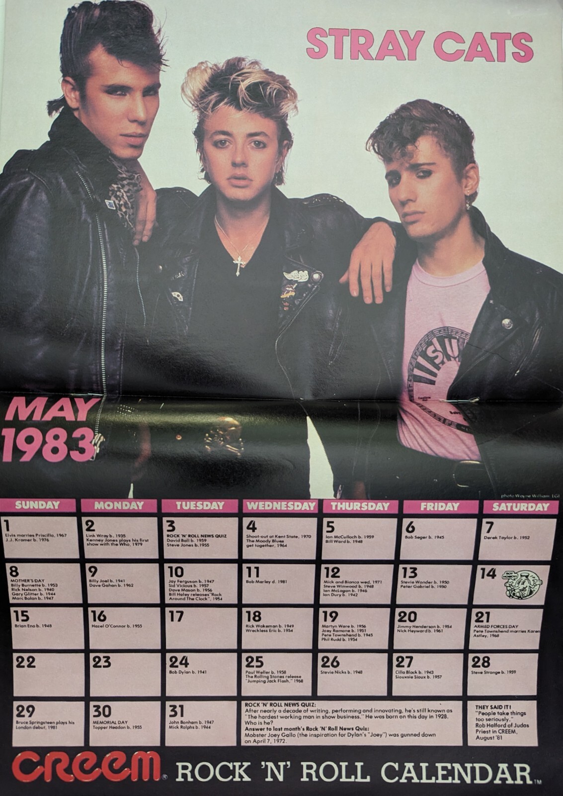 Creem Magazine May 1983 Prince, Seger, Phil Collins, Def Leppard, Toni ...