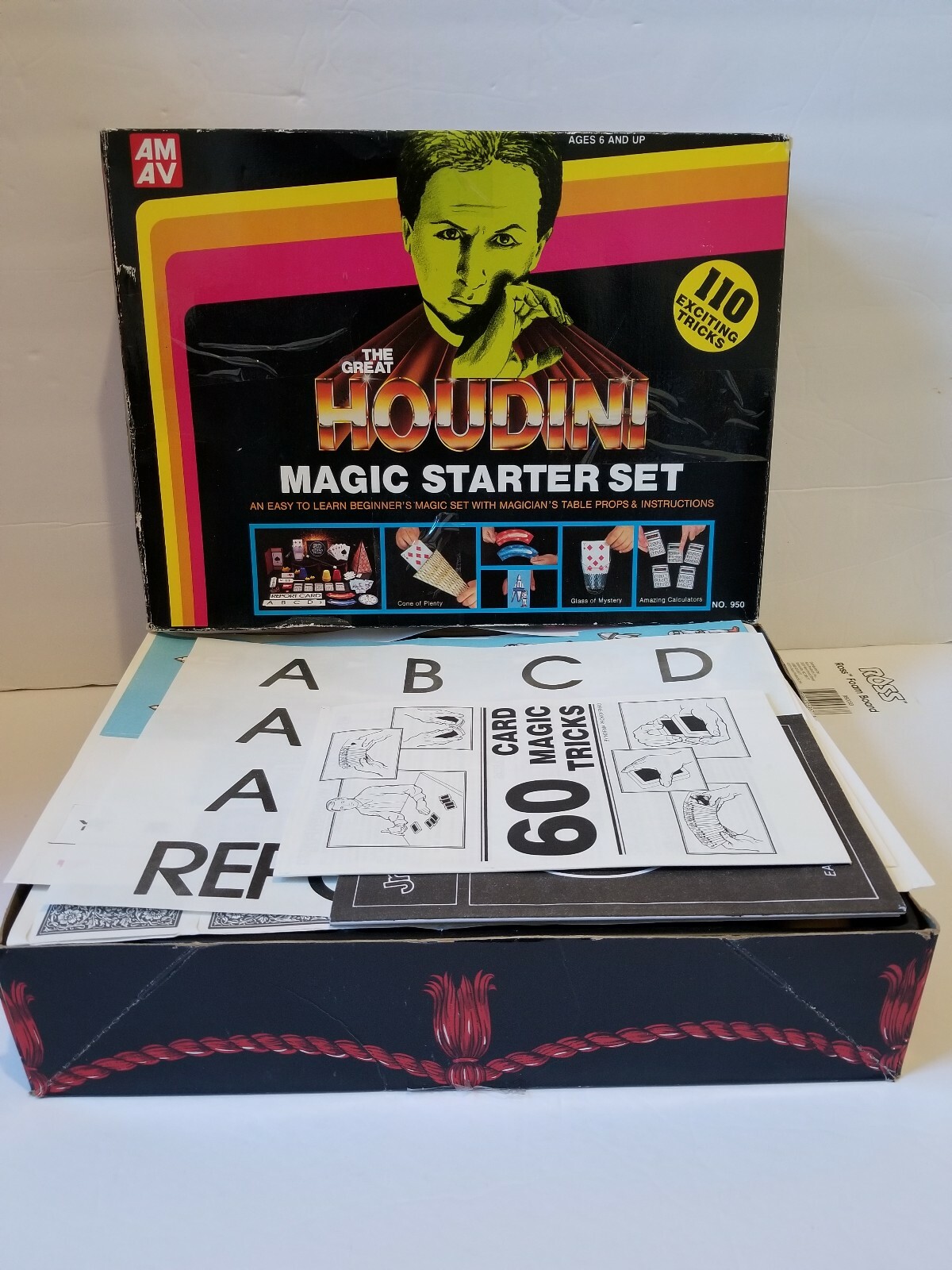 1987 The Great Houdini Magician Magic Kit Starter Set from AMAV ...