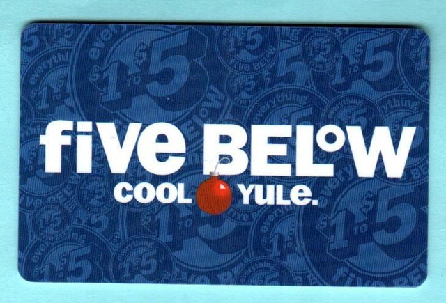 FIVE BELOW Cool Yule 2016 Gift Card ( $0 ) | eBay