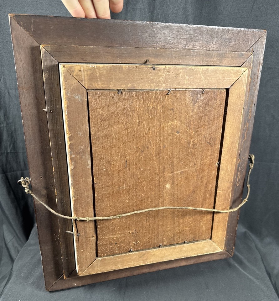 Antique Victorian Ebonized Shadow Box Frame w Gilt c. 1870s Portrait 15 ...