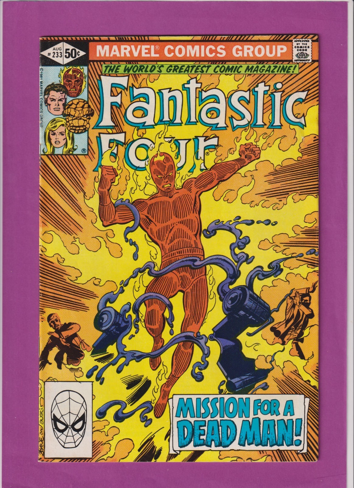 MARVEL FANTASTIC FOUR #233 JOHN BYRNE writer artist HUMAN TORCH HAMMERHEAD THING | eBay