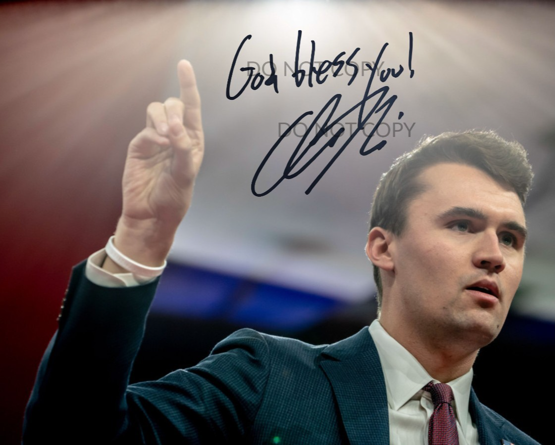 Charlie Kirk republican activist reprint signed autographed 11x14 ...